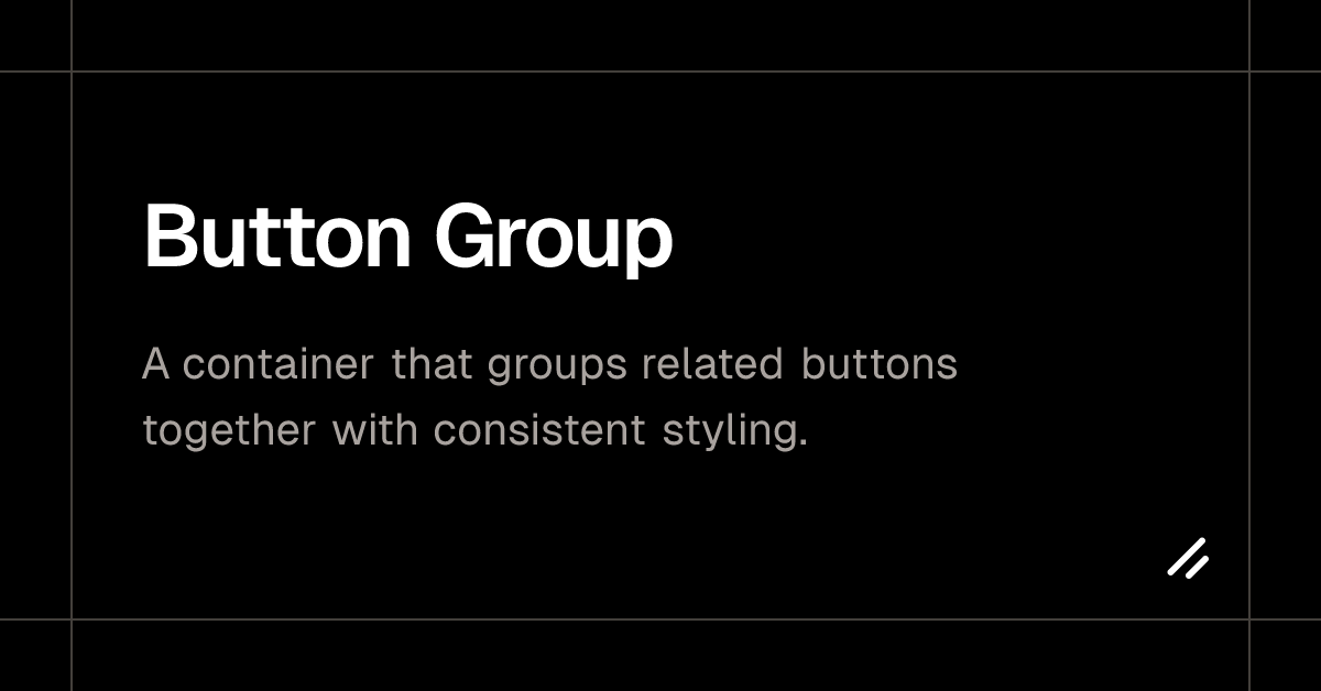 Button Group - shadcn/ui