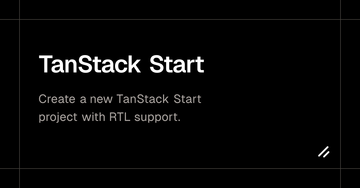 TanStack Start - shadcn/ui