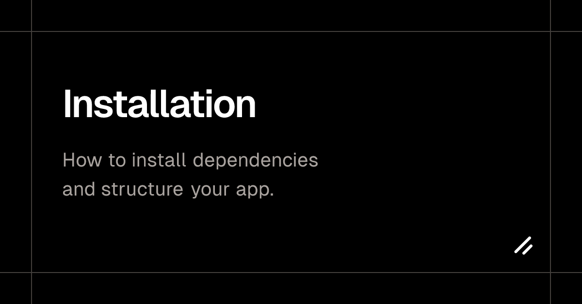 Installation - shadcn/ui