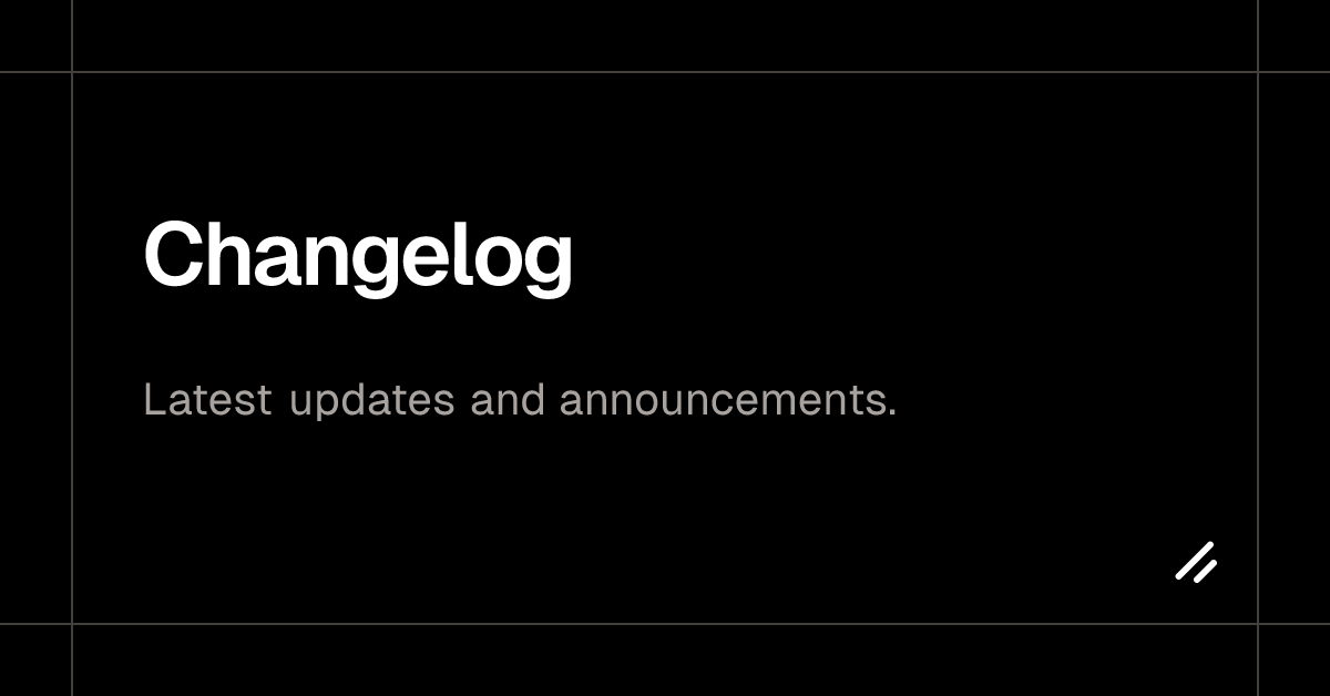 Changelog - shadcn/ui