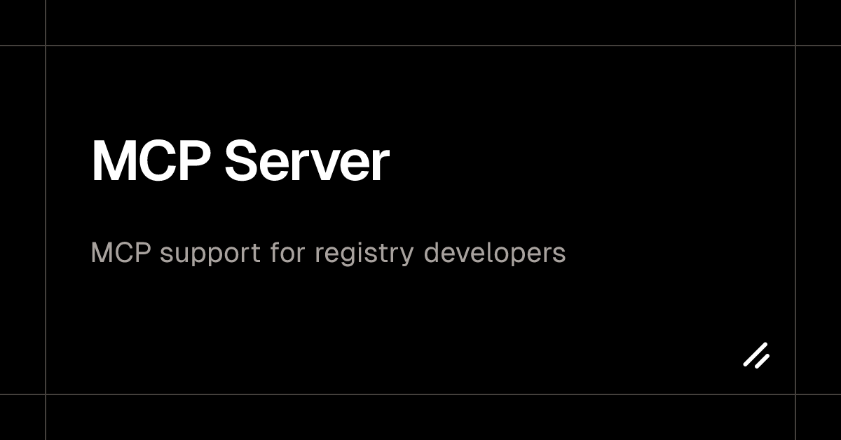 MCP Server - shadcn/ui