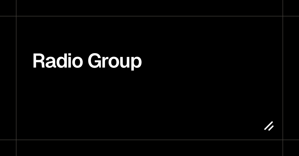 Radio Group - shadcn/ui